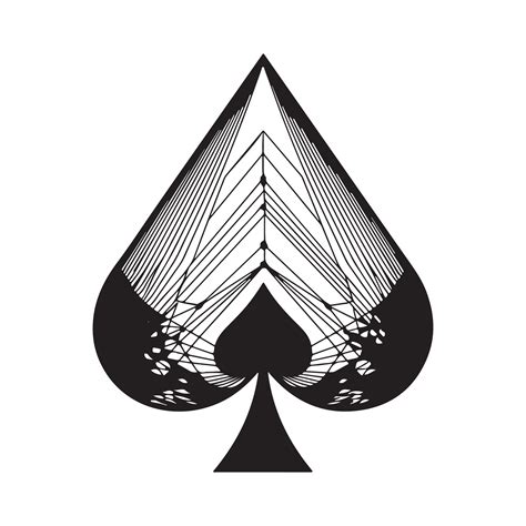 Spade Logo Design Art Icons And Graphics Isolated On White Background