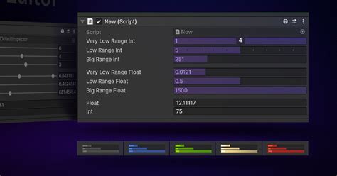 Editor Rework — Numeric Fields And Sliders Gui Tools Unity Asset Store