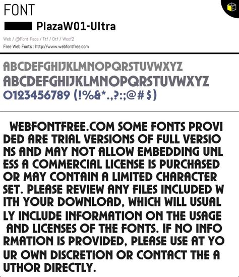 Plaza W01 Ultra Fonts Downloads Webfontfreecom