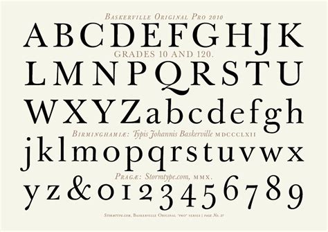 Baskerville Typeface