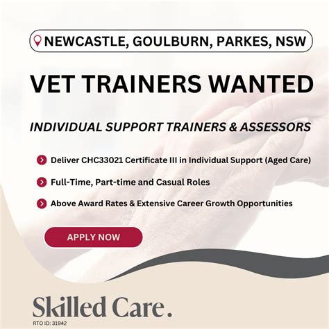 Individual Support Trainer And Assessor Jobs Skilled Care
