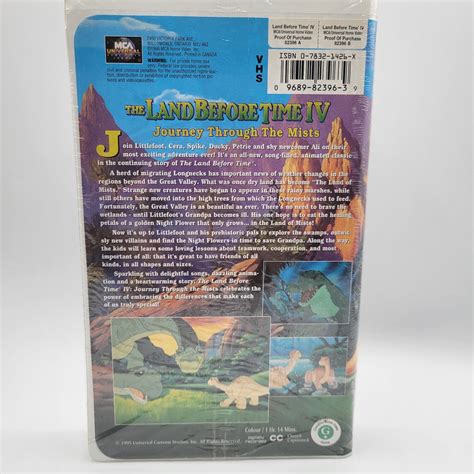 The Land Before Time Iv Journey Through The Mists Vhs 1996 Mca Home