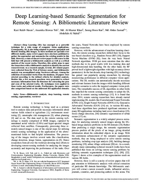 Pdf Deep Learning Based Semantic Segmentation For Remote Sensing A