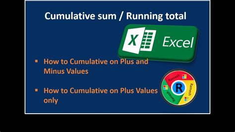 cumulative sum running total youtube
