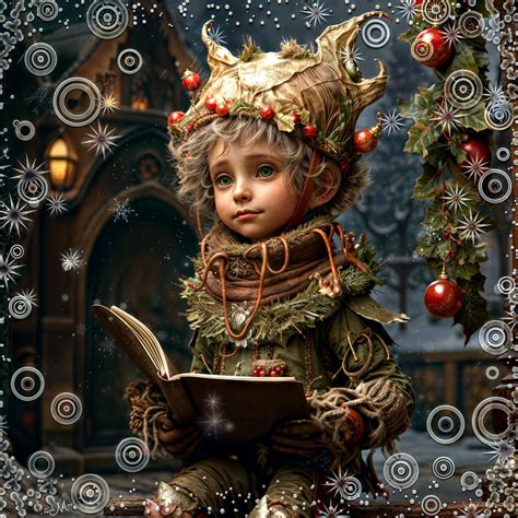 Holly Christmas Elves Series By Artbymorgancmorgan On Deviantart