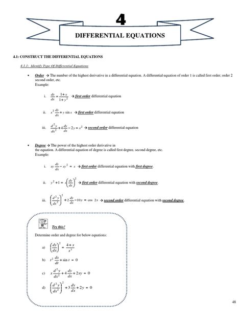 Differential Equations Equations Teaching Mathematics