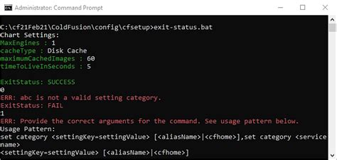 cfsetup configuration tool
