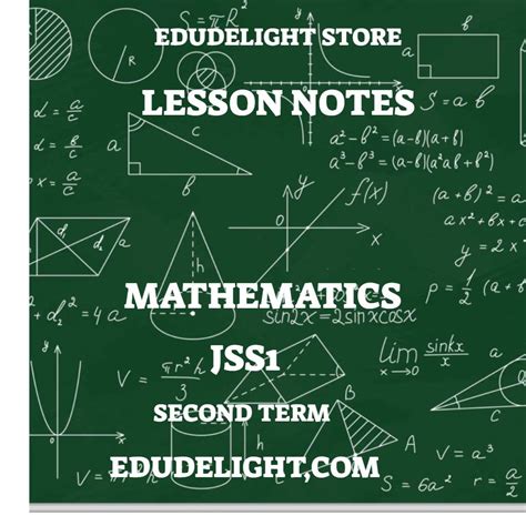 Mathematics Lesson Notes For Jss1 Basic 7 Second Term Edudelight Store