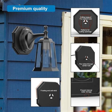 Home Depot Siding Light Mounting Block 8141dbl Black Outdoor Mounting