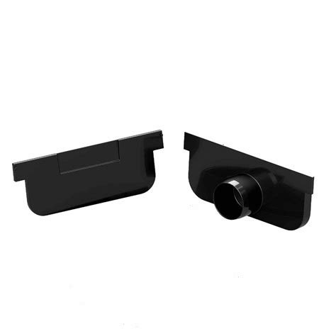 Dedeman Kit Accesorii Rigola Exterioara Aco H50 Polipropilena Negru 2 Piese Set Dedicat