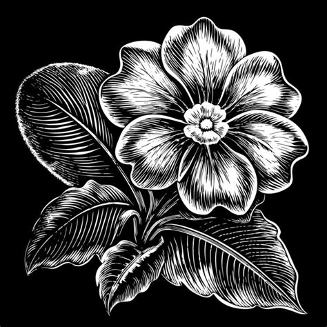 Flower Engrave Vector Art Icons And Graphics For Free Download