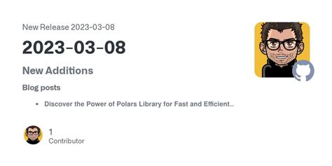 🚨🚨 New Awesome Polars List Release 🚨🚨 Check Out The New Additions To The List Here Rpython