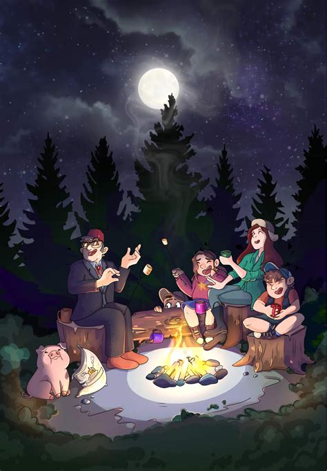 A Classic Summer Campfire By Woodland Wonks R Gravityfalls