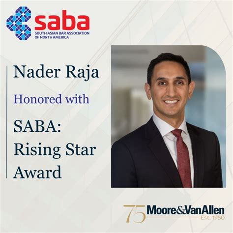 Moore And Van Allen Mva Is Proud To Announce That Litigation Member Nader Raja Has Been Named A