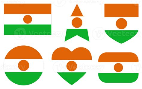 Niger Flag Shape Set Flag Of Niger Design Shape Set 25863276 Png