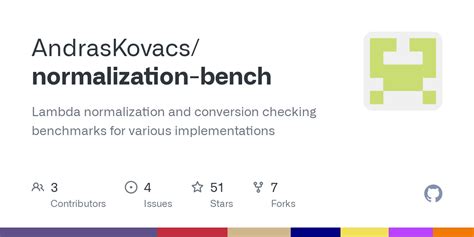 Github Andraskovacsnormalization Bench Lambda Normalization And