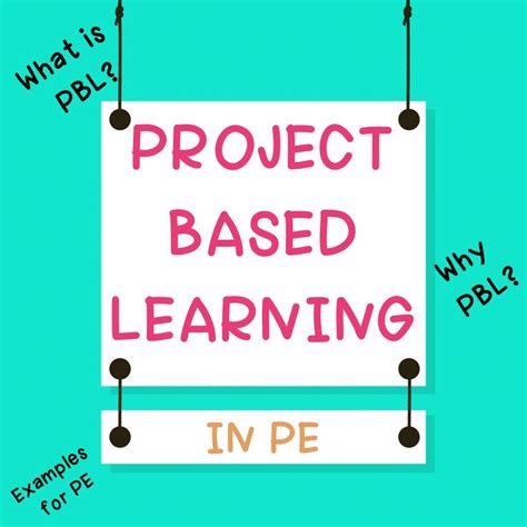 Project Based Learning In Pe Project Based Learning Pbl Project