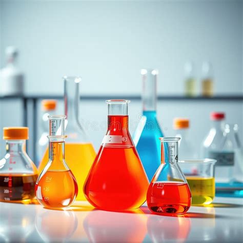 Vibrant Chemistry Illustration A Dynamic Visual Of Mixing And Measuring