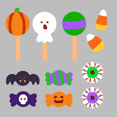 Premium Vector Halloween Candy Pack