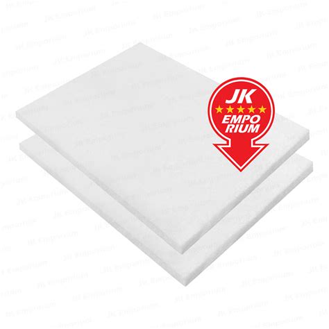 2pcs Large Size Aquarium Filter Wool Mat Sponge Span Kapas Penapis