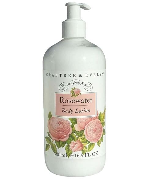 Crabtree And Evelyn Rose Water Body Lotion With Pump 169 Fl Oz Rose