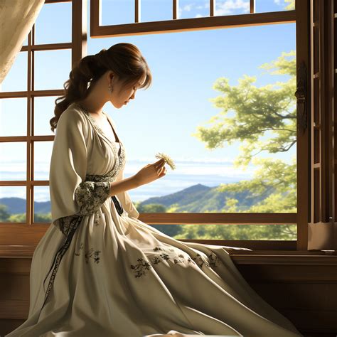 Download Ai Generated Woman Window Royalty Free Stock Illustration