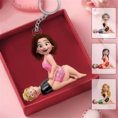Personalized Naughty Couple Keychain Ts For Couple Yeetcat