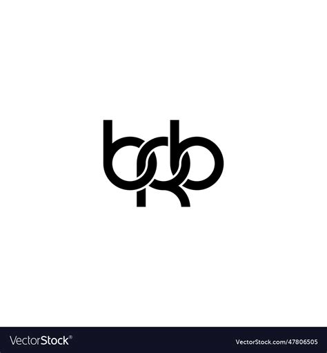 Letters Brb Monogram Logo Design Royalty Free Vector Image