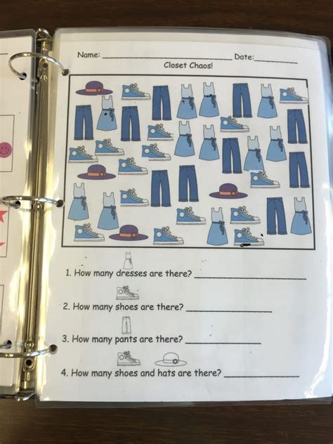 Visual Math Activities Level 2 The Autism Helper