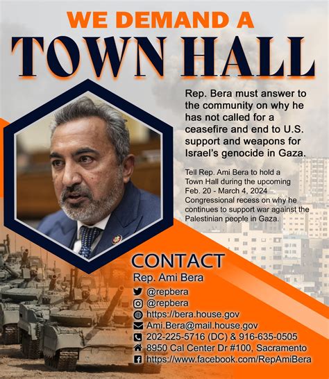 Ami Bera We Demand A Town Hall Sacramento Regional Coalition For Palestinian Rights
