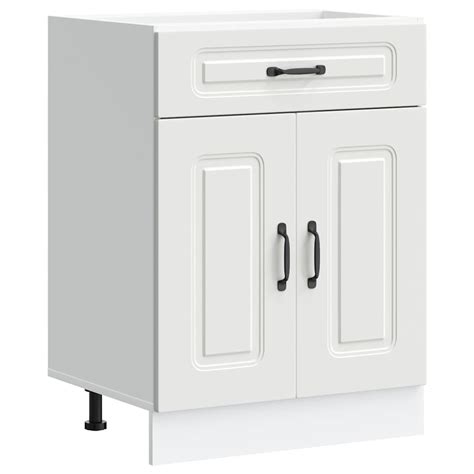 Vidaxl Kitchen Base Cabinet Kalmar White Engineered Wood Au