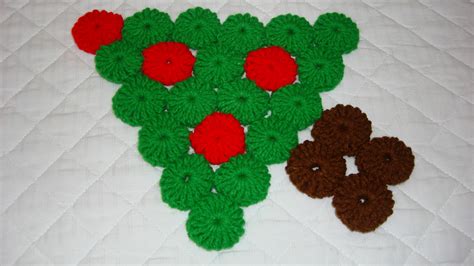 Mossita Bella Crochet Y Tejido Crochet Xmas Tree Hot Pad Yo Yo