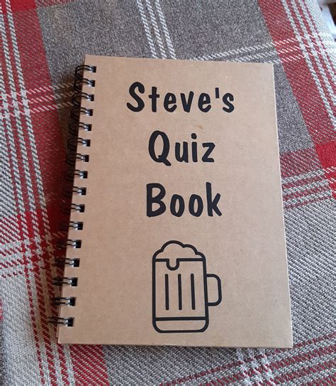 Personalised Quiz Notebook Perfect For All The Winter Zoom Etsy