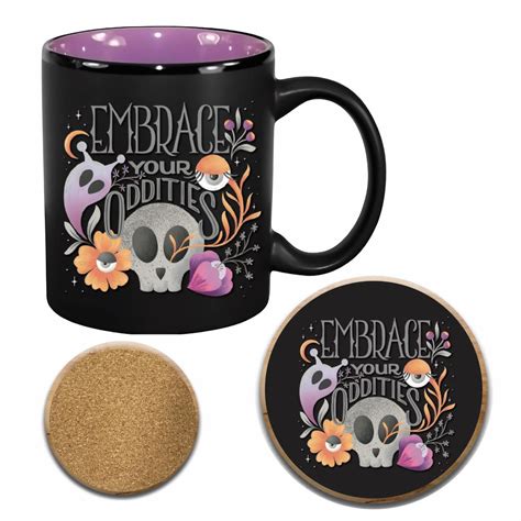 Courtside Market Embrace 11 Oz Artisan Ceramic Mug And Coaster Set Hsn