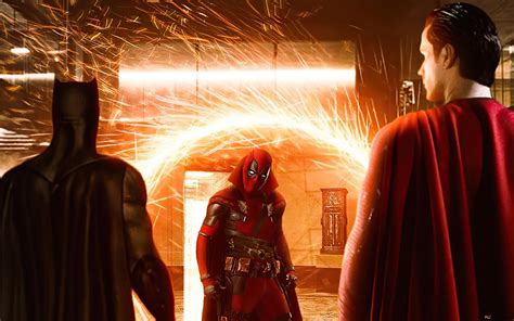 Dead Pool เปิดพอร์ทัลและพบ Super Man และ Batman ด้วยกัน 4k ดาวน์โหลดวอลเปเปอร์