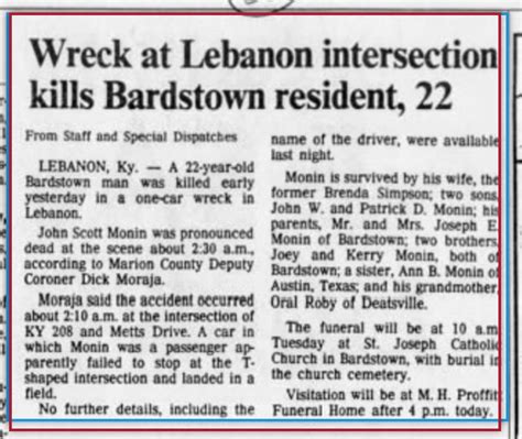 John Scott Monin 1964 1987 Find A Grave Memorial