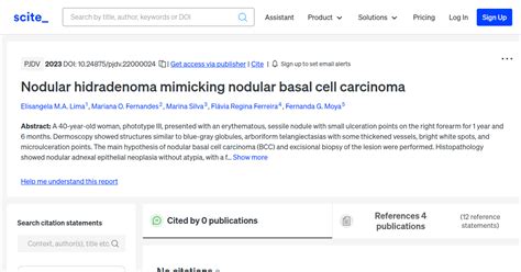 Nodular Hidradenoma Mimicking Nodular Basal Cell Carcinoma
