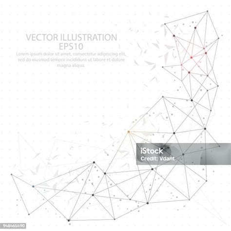 Latar Belakang Abstrak Secara Digital Ditarik Rendah Poly Triangle Wire