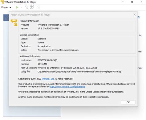 Download Vmware Workstation Player V17 5 Build 22583795 X64 Commercial Serials [haxnode