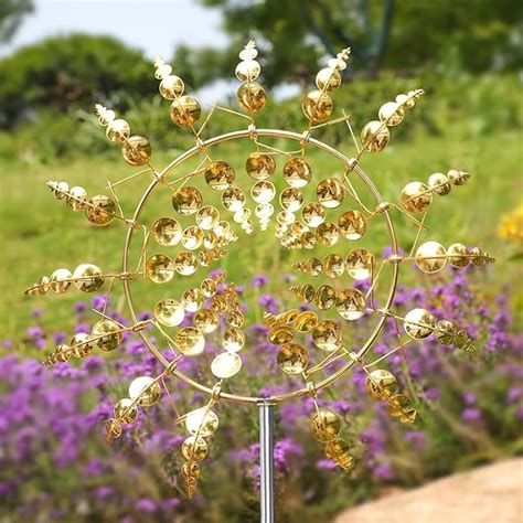 Kinetic Wind Sculpture Wind Spinner For Yard And Garden Large Metal
