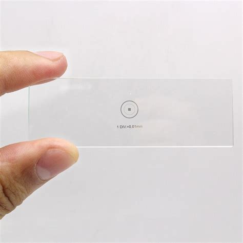 Div 001mm Microscope Stage Calibration Slides Gri Grandado