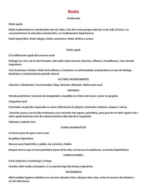 Rinitis Pdf Relaciones Personales Crianza Y Desarrollo Personal Salud Y Bienestar