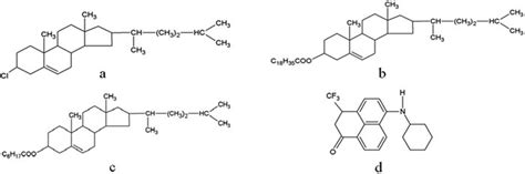 Figure Chemical Structure Of Used Materials A Cholesteryl