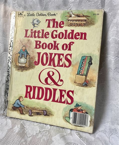 Vintage Little Golden Book Of Jokes And Riddles Etsy