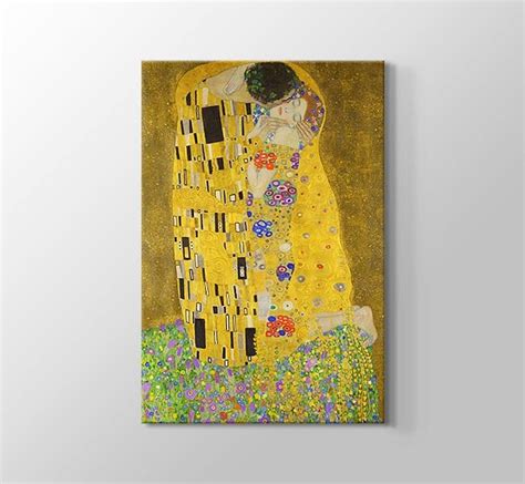 The Kiss Öpücük 1908 Kanvas Tablosu Tablohane