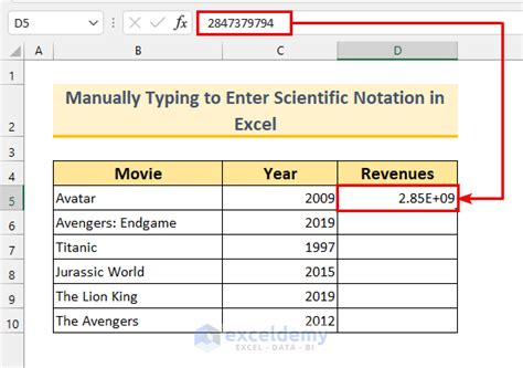 How To Enter Scientific Notation In Excel 4 Methods Exceldemy