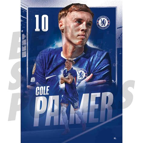 Chelsea Fc Cole Palmer 2526 Action Poster Official Print Btsp