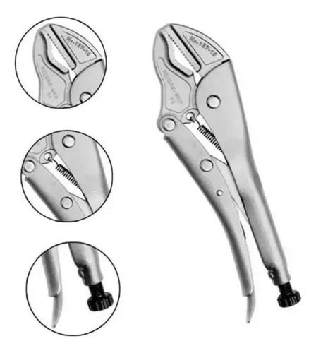 Alicate Pressão 10 Polegadas Mordente Curvo Ferramenta Mercadolivre