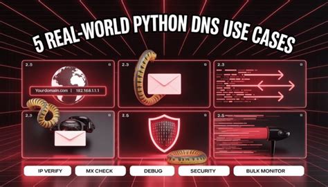 Master Python Dns Lookup Perform Reverse Bulk And Advanced Dns Queries