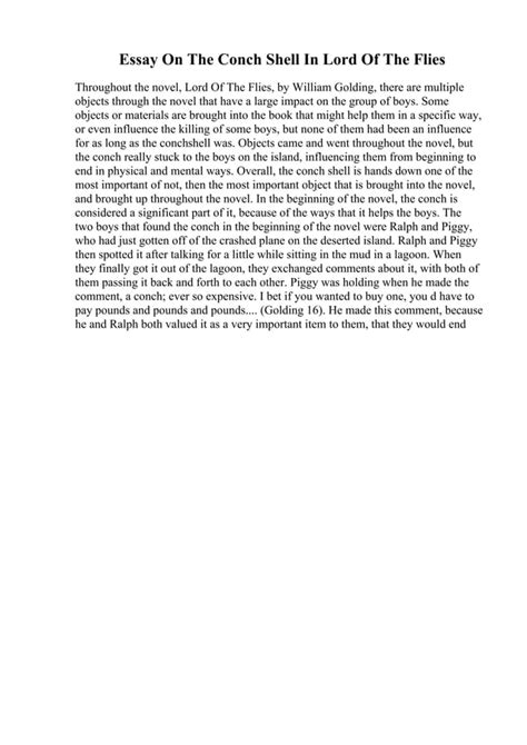 Background Essay Samplepdf